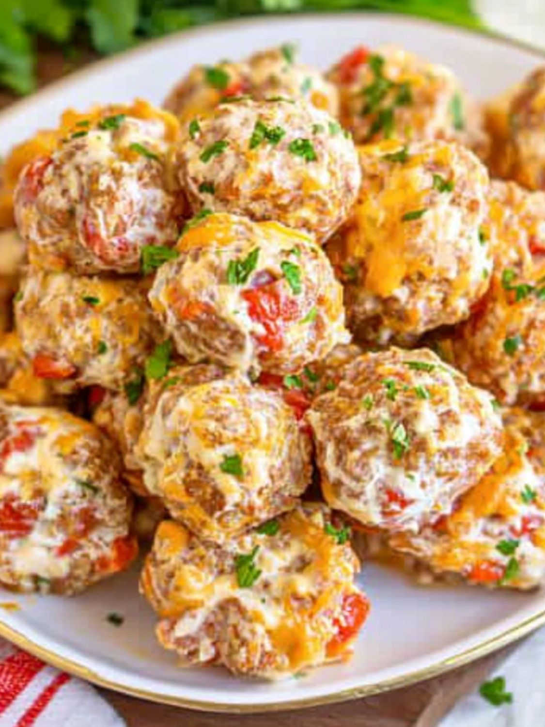 Rotel Cream Cheese Sausage Balls