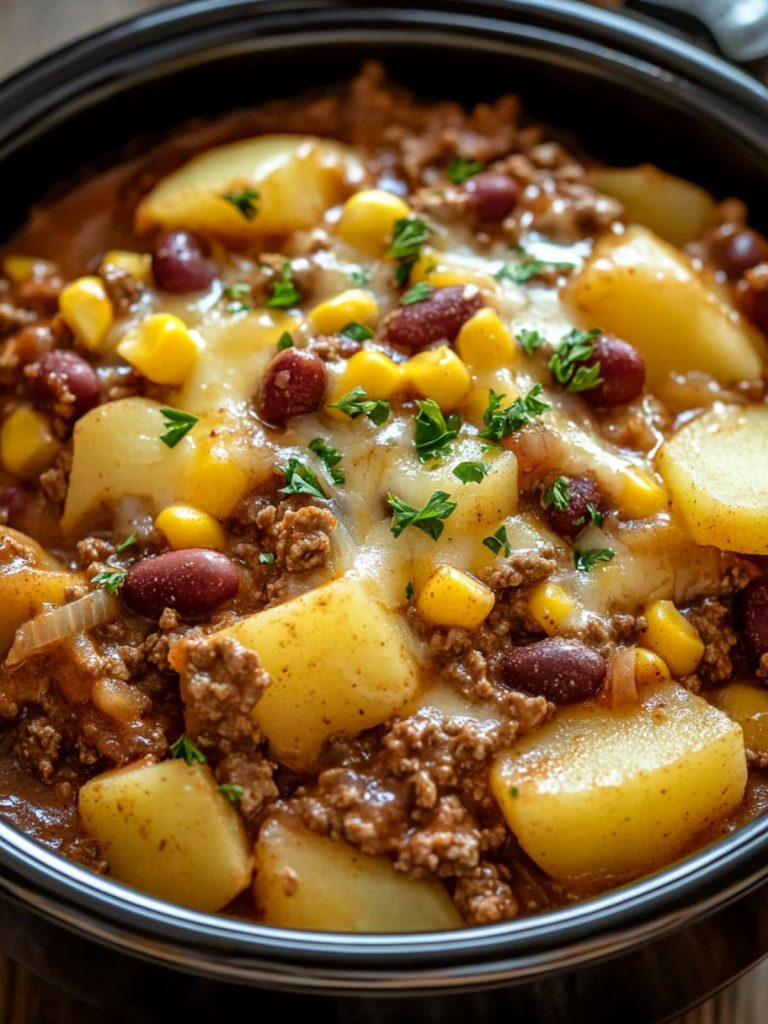 Slow Cooker Cowboy Casserole