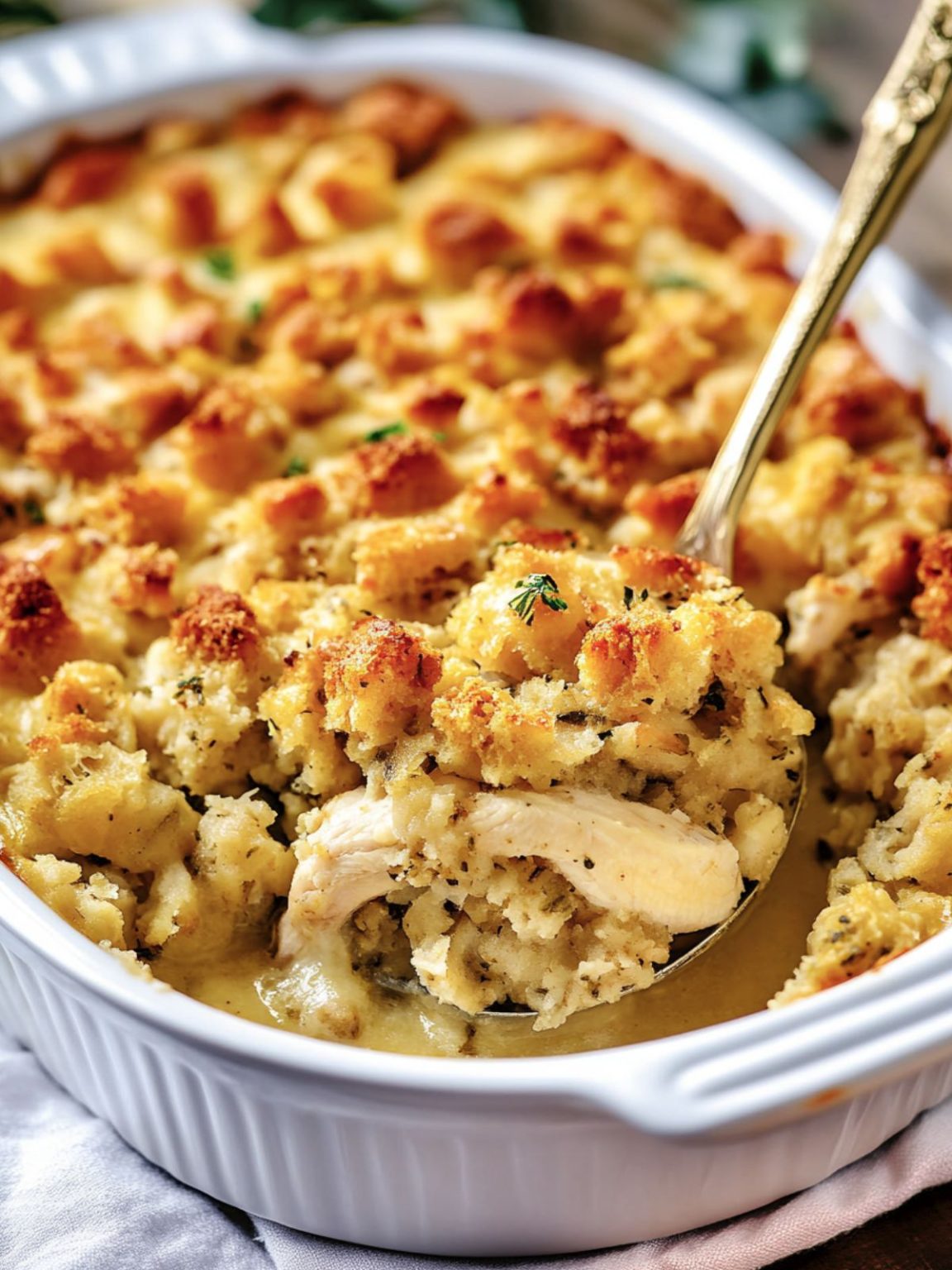 Chicken and Stuffing Bake