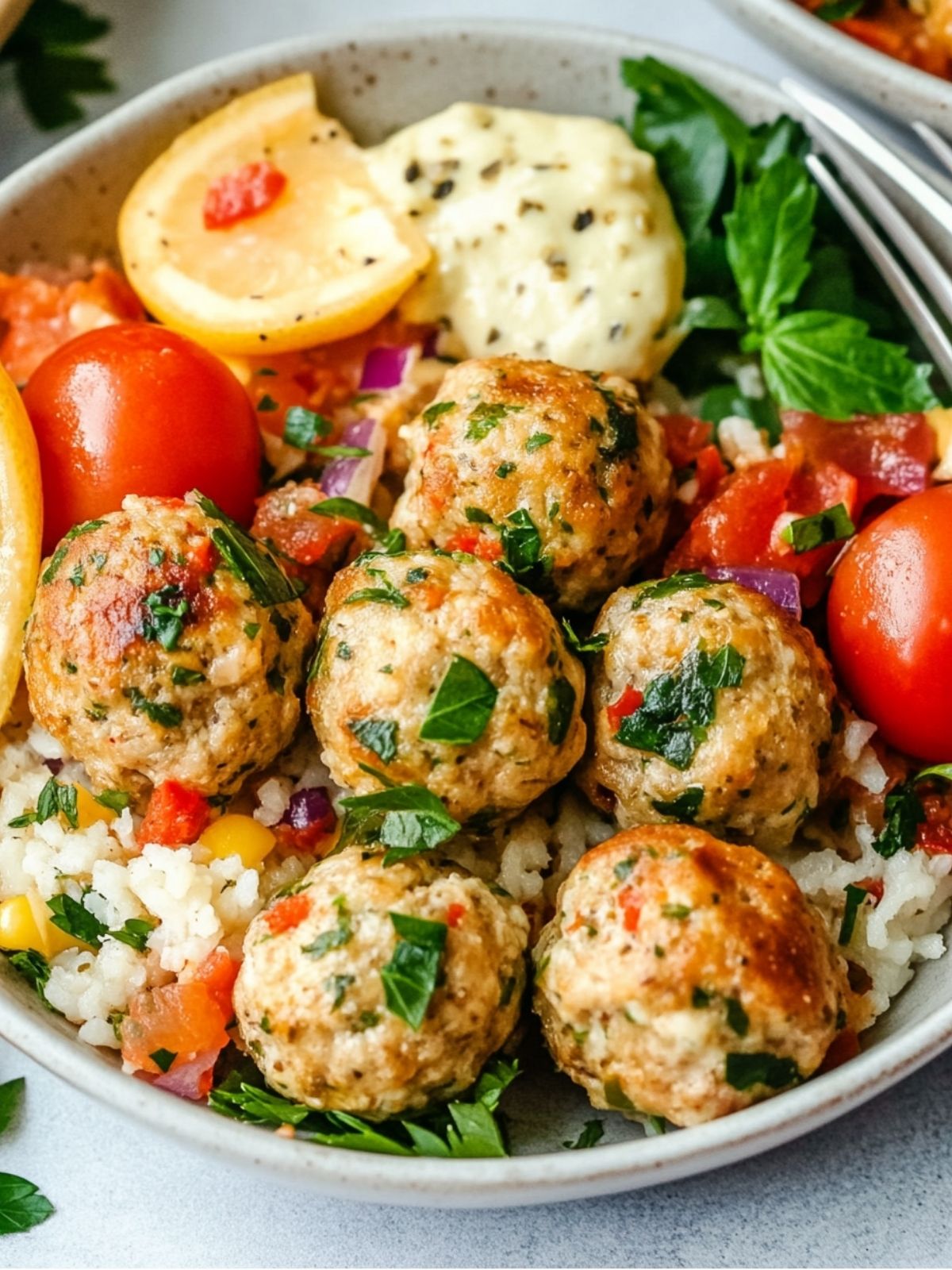 Irresistible Mediterranean Chicken Meatballs Recipe