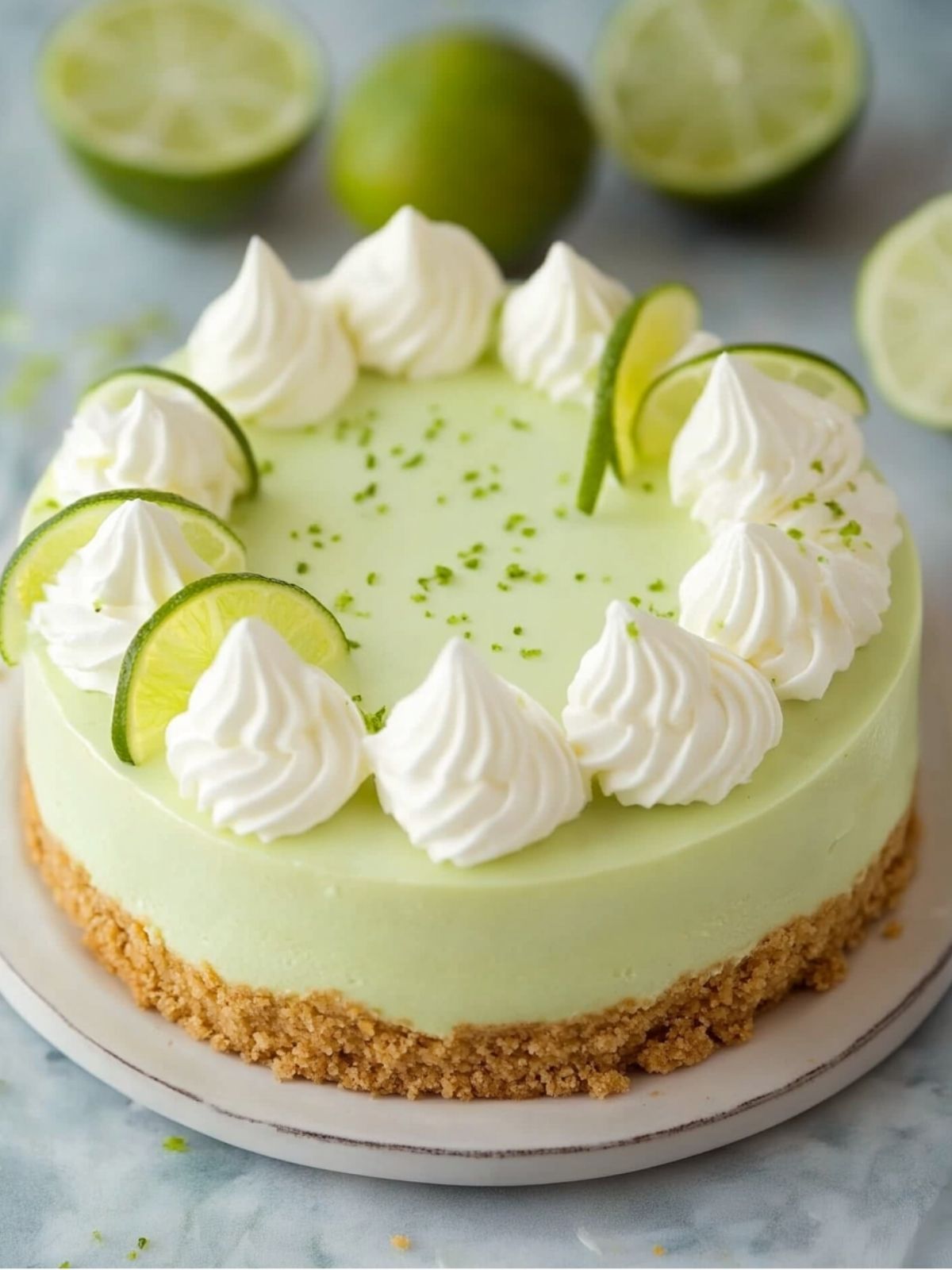 No Bake Lime Cheesecake
