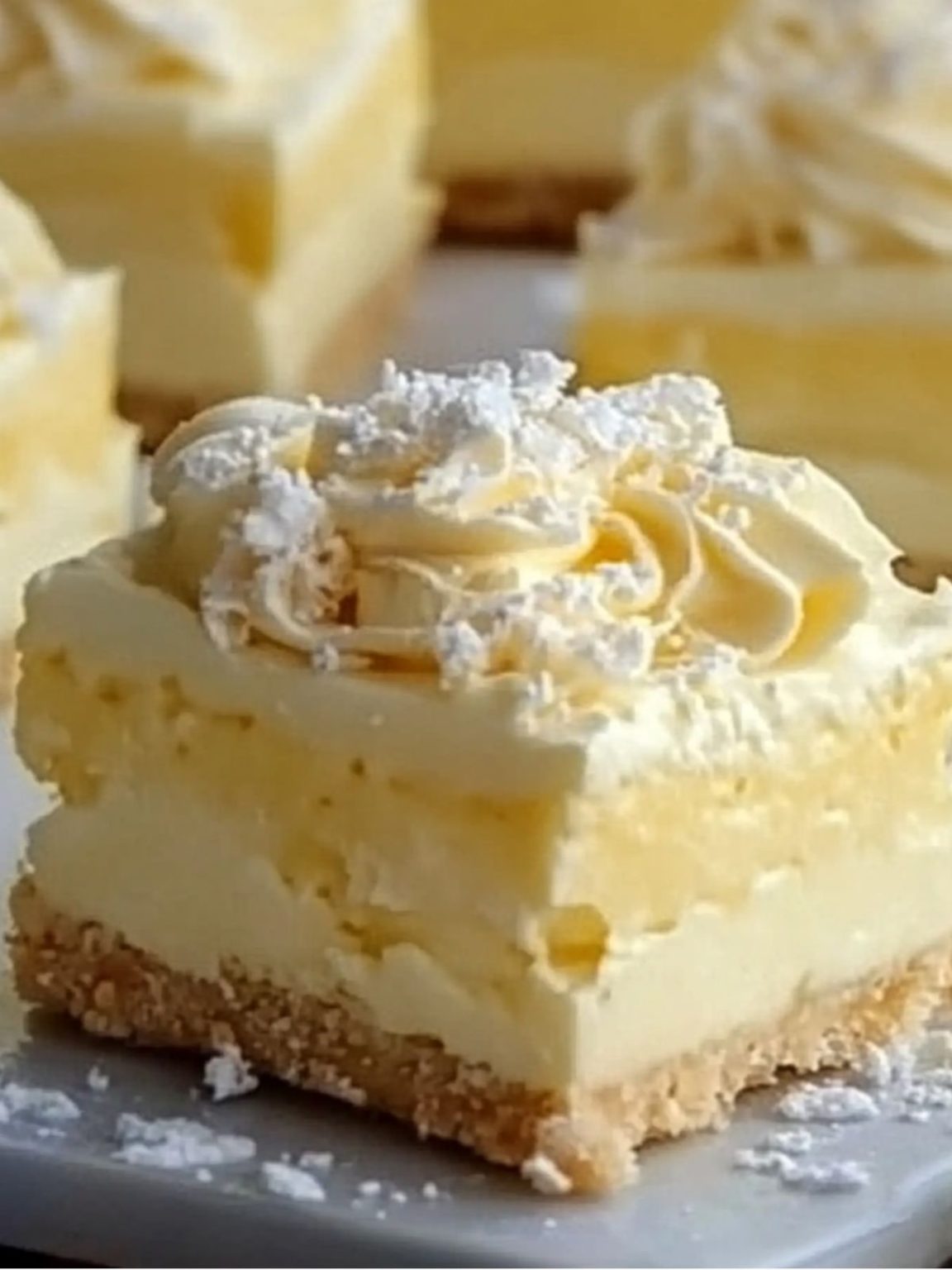 Vanilla Custard Cream Squares