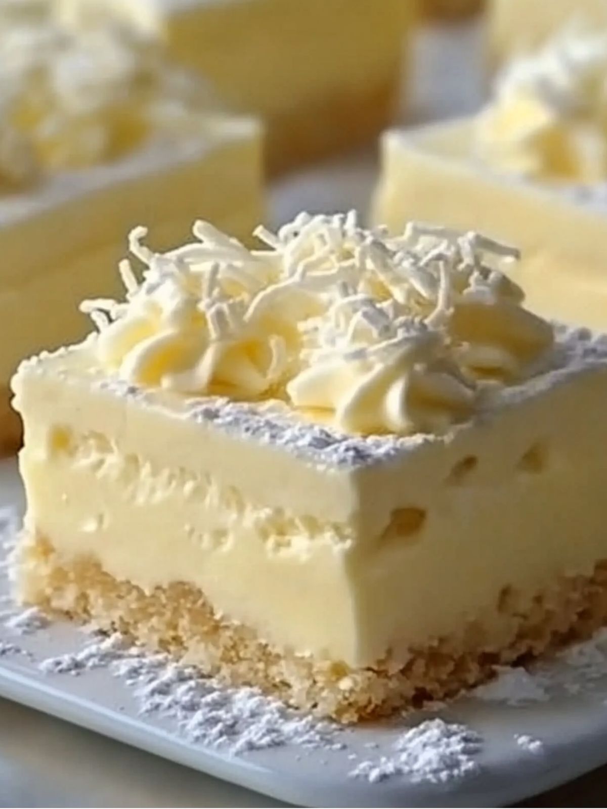 Vanilla Custard Cream Squares