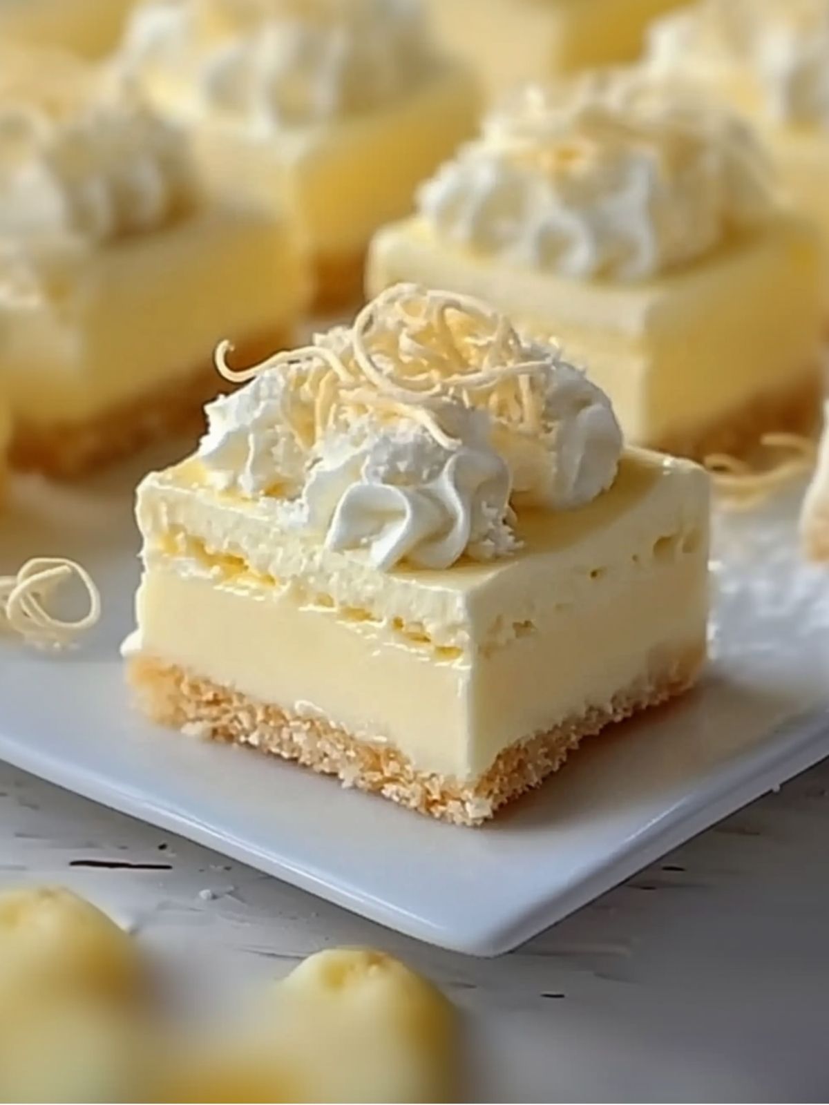 Vanilla Custard Cream Squares