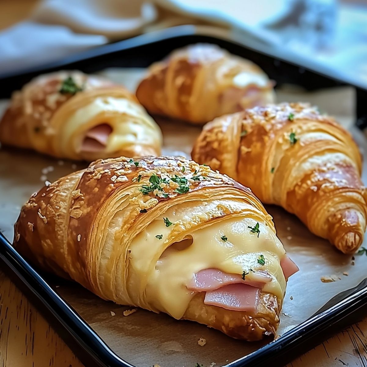 Irresistible Ham and Cheese Croissant Delight