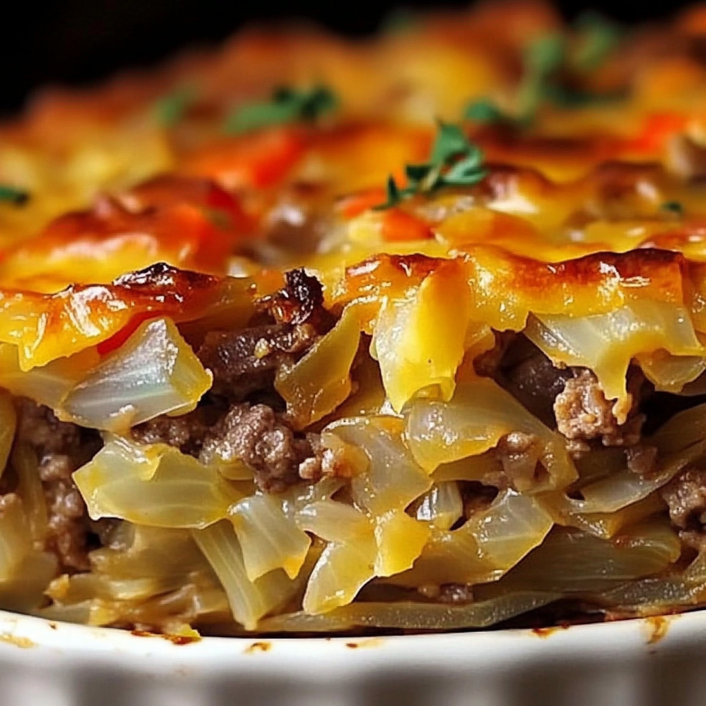 Cabbage Beef Bake