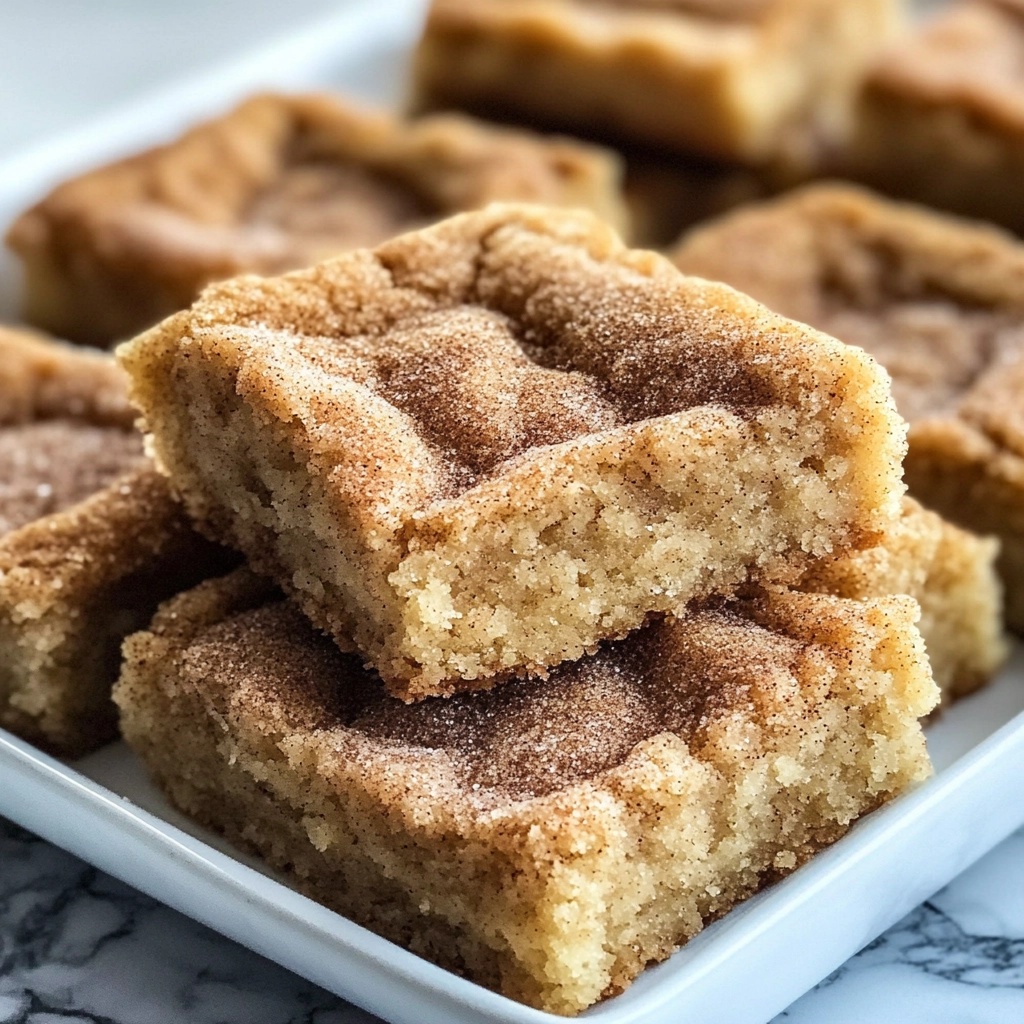 Chewy Snickerdoodle Cookie Bars