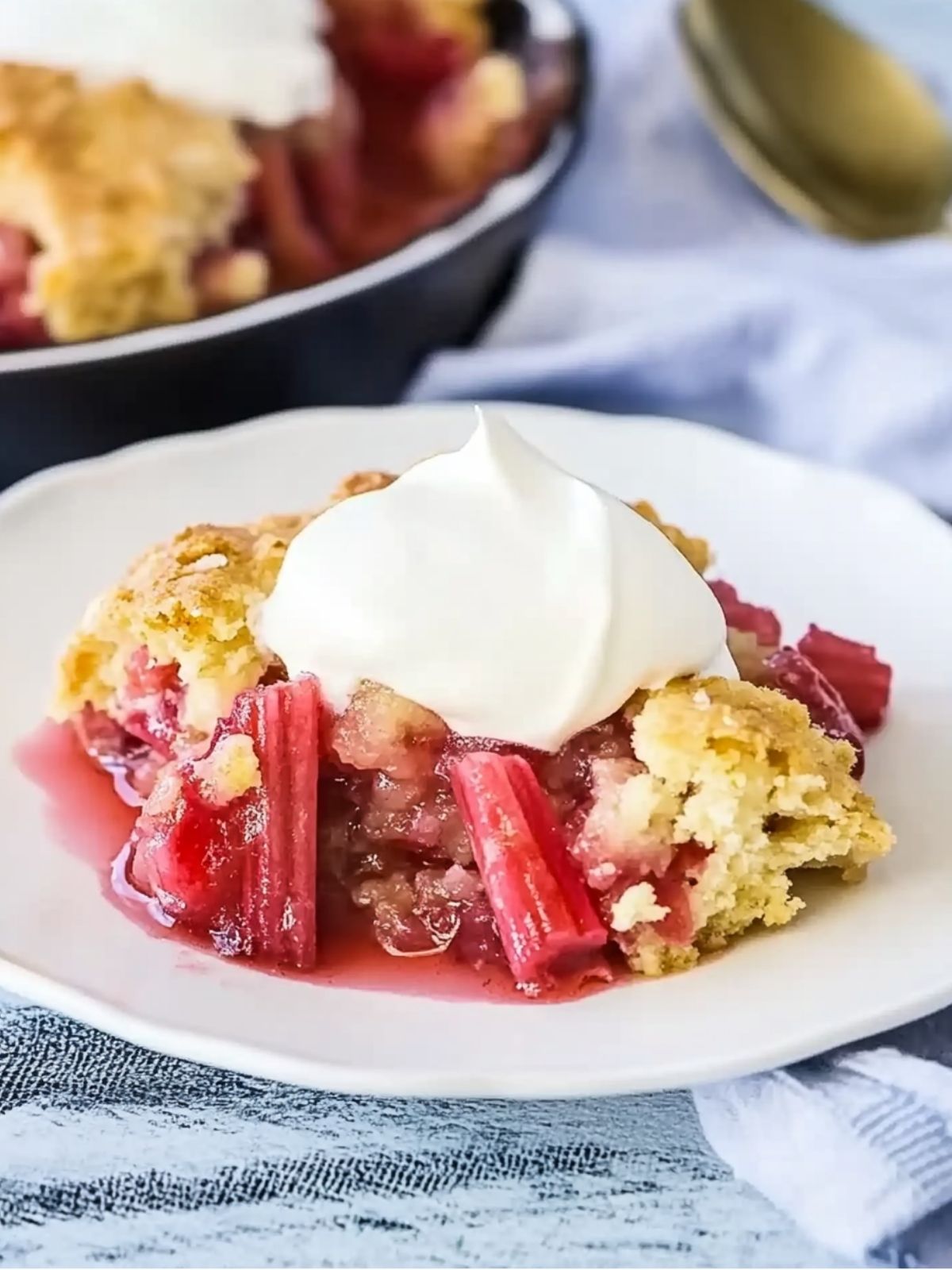 Rhubarb Dump Cake