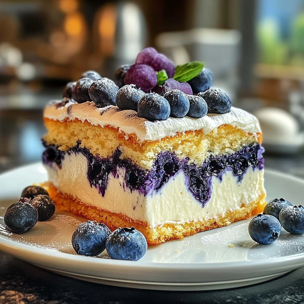 Nova Scotia Blueberry Cream Cake