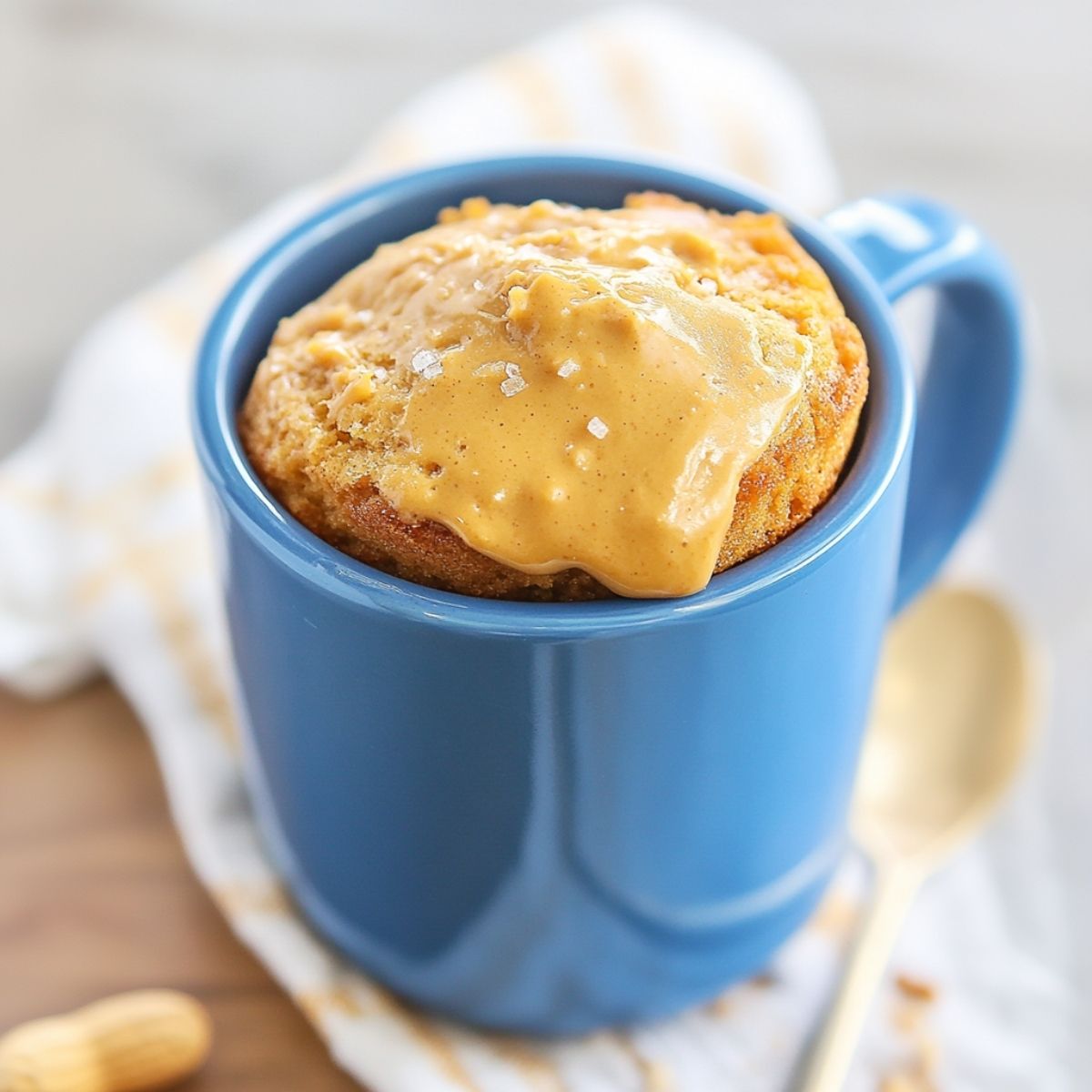 Magic Peanut Butter Mug Cake