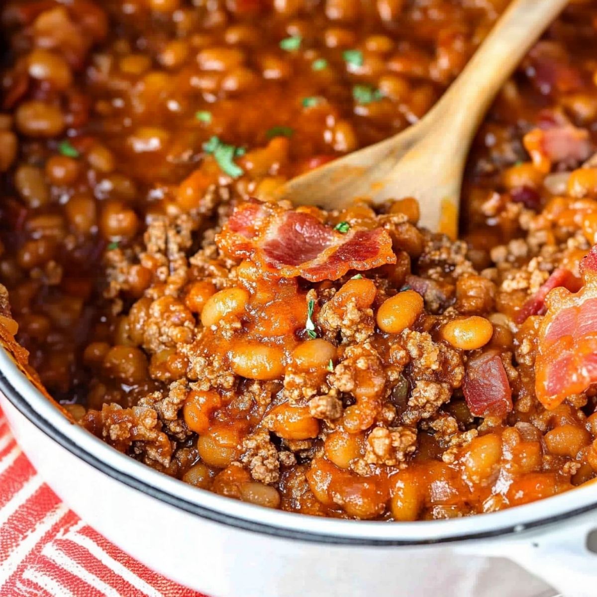 Baked Beans & Ground Beef Casserole