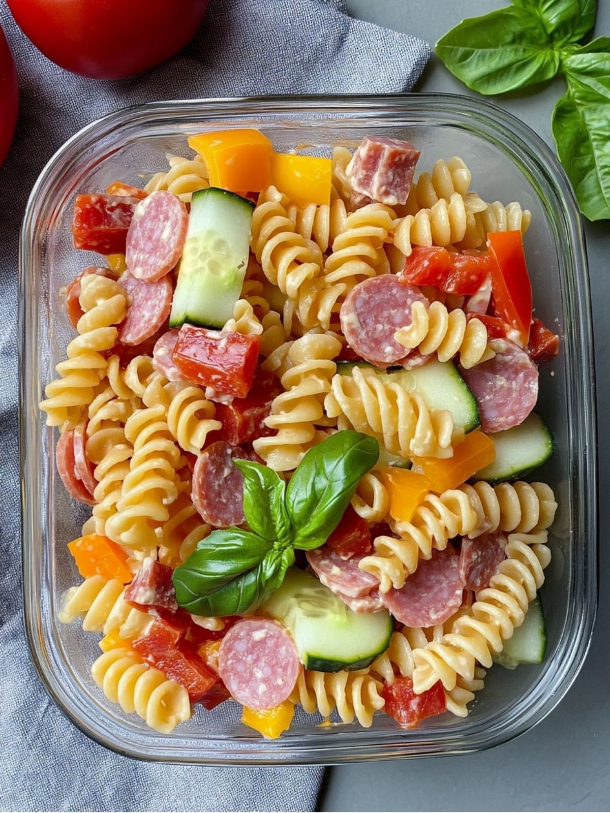 High Protein Italian Pasta Salad