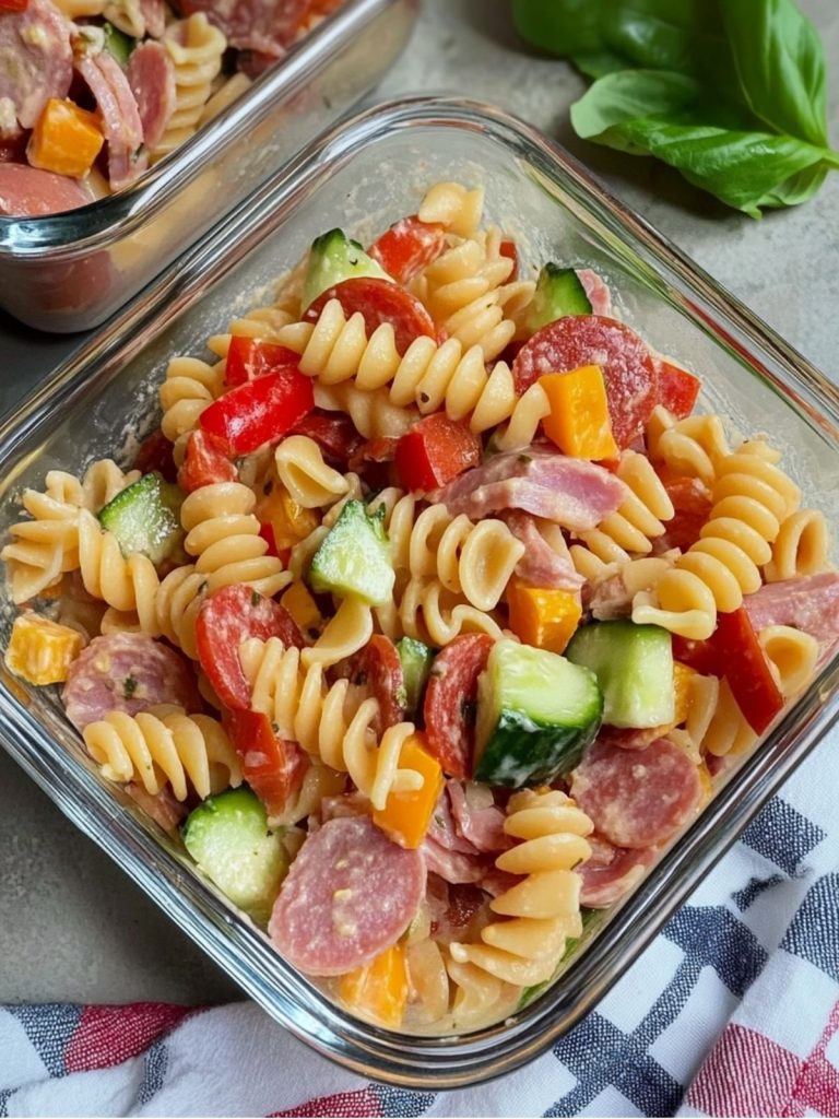 High Protein Italian Pasta Salad