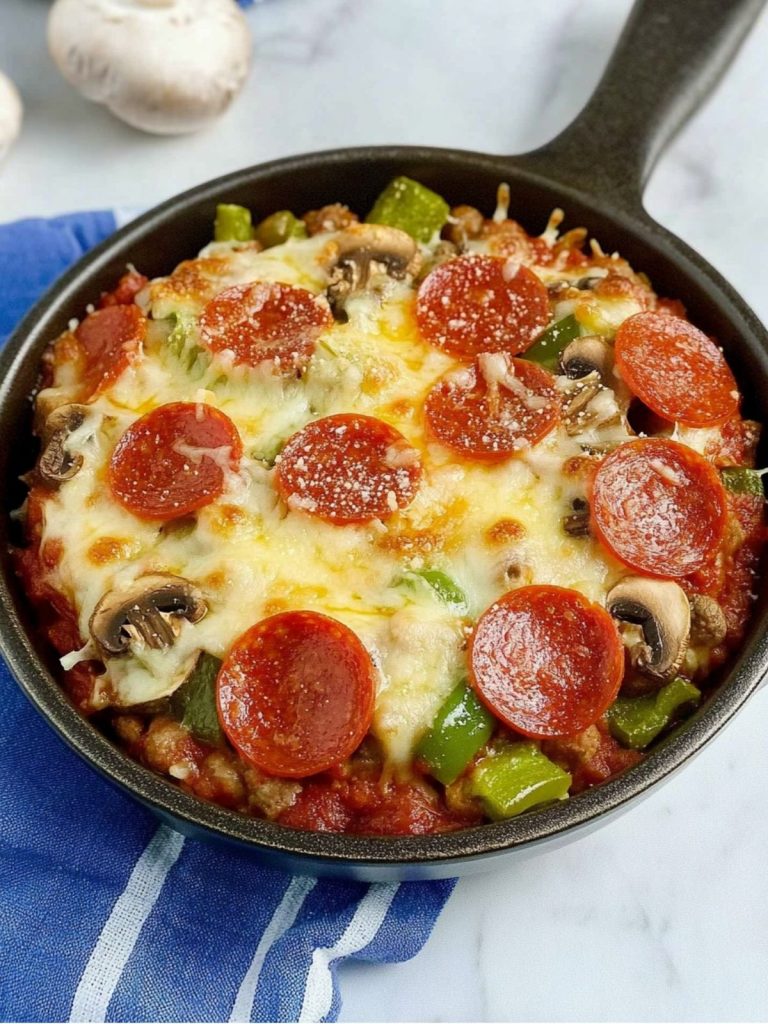 Low Carb Crustless Pizza Bowl