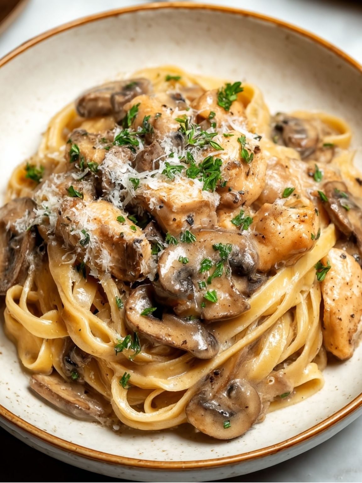 Easy Chicken Marsala Pasta Recipe