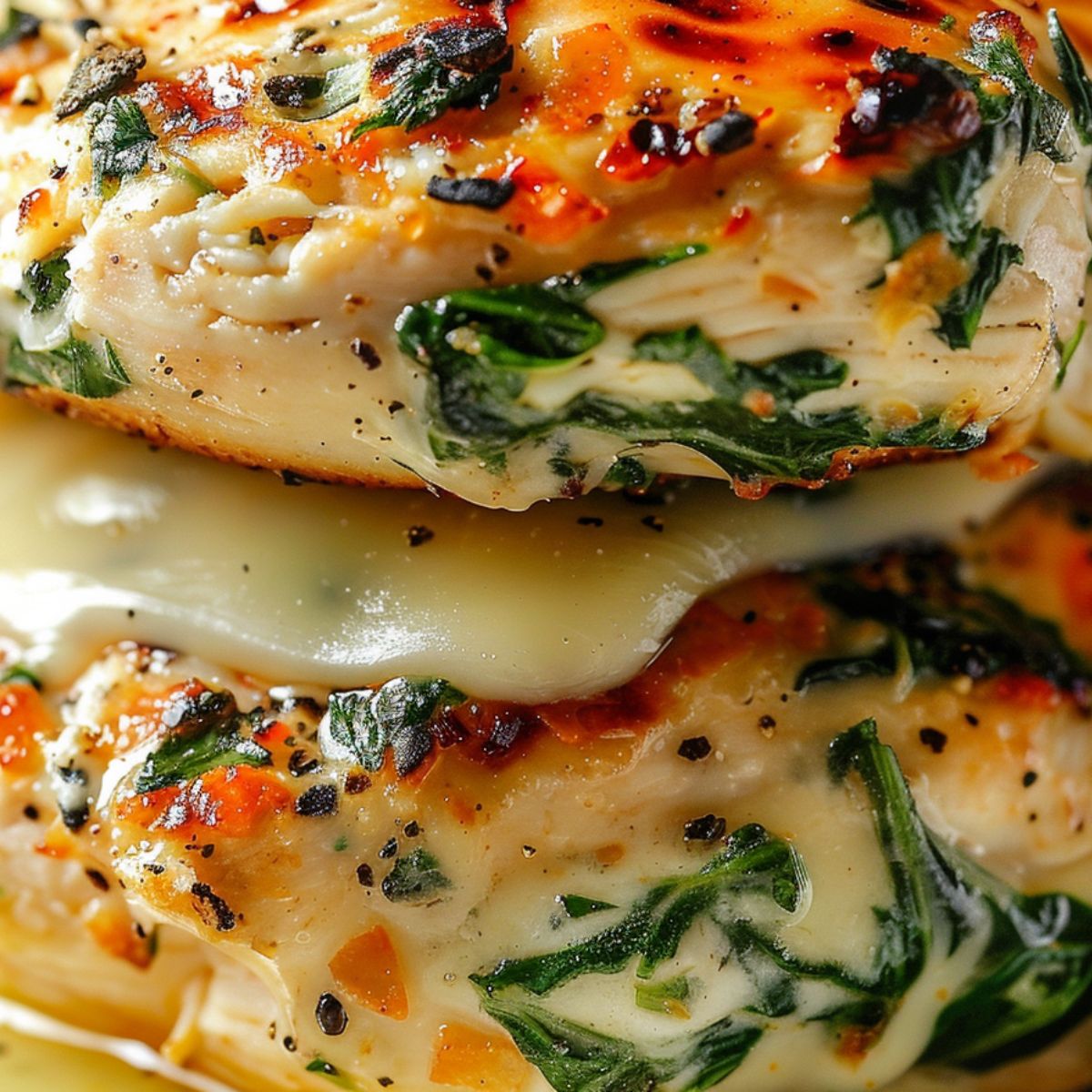 White Cheddar & Spinach Chicken Burgers