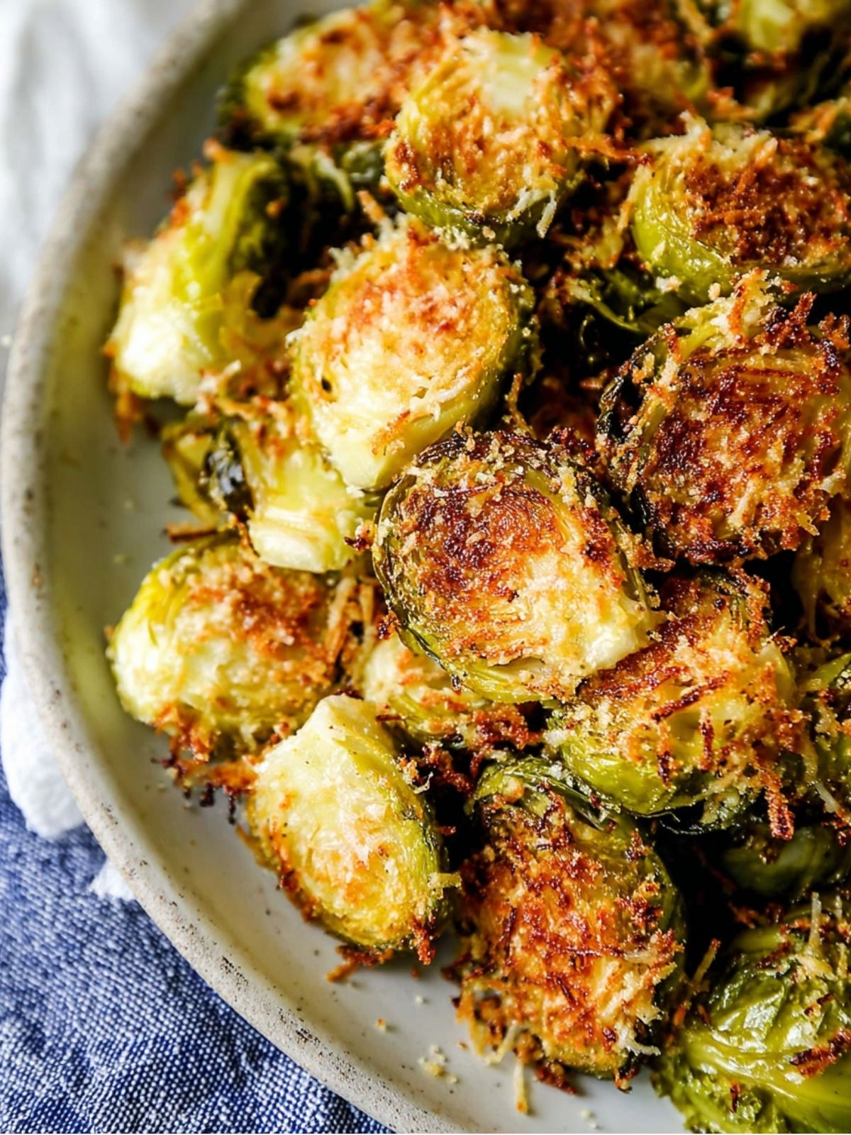 Crispy Parmesan-Crusted Roasted Brussels Sprouts