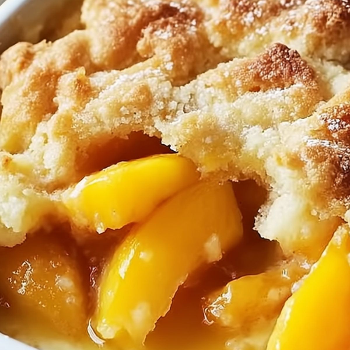 The Easiest Peach Cobbler Recipe