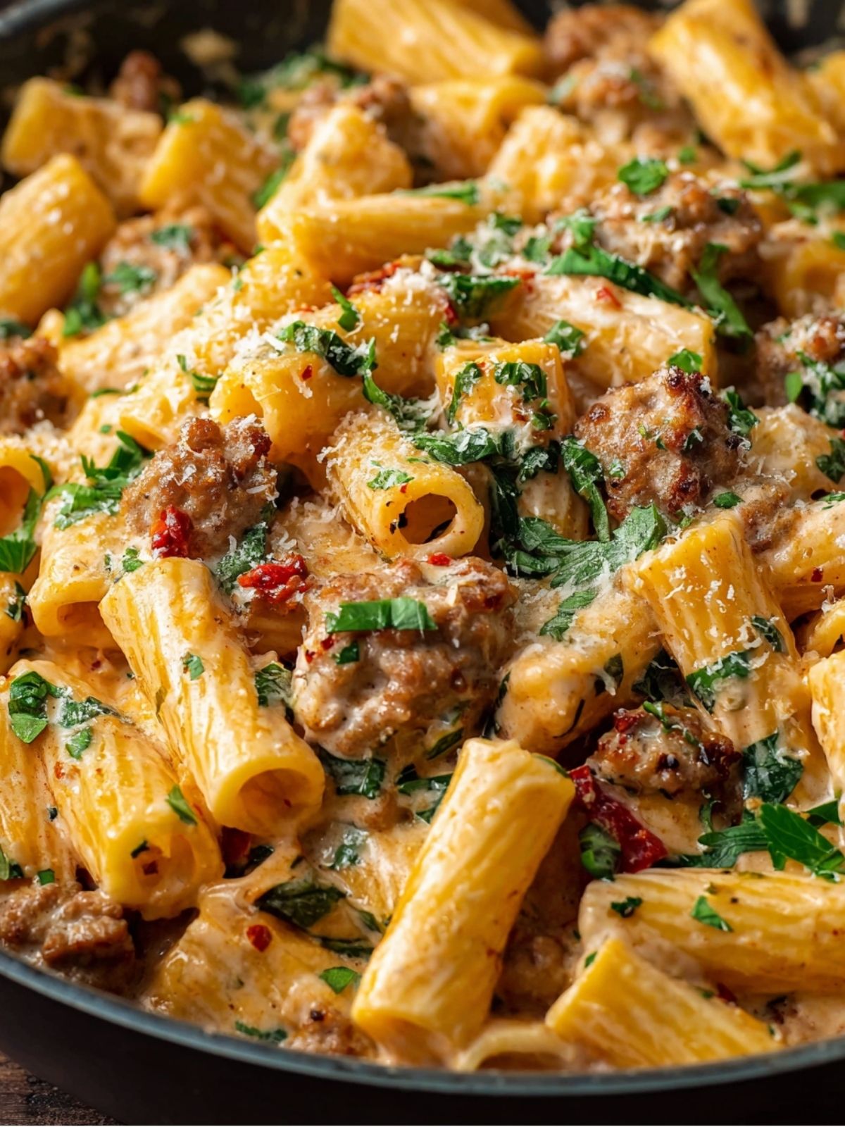 Creamy Italian Sausage Rigatoni Recipe