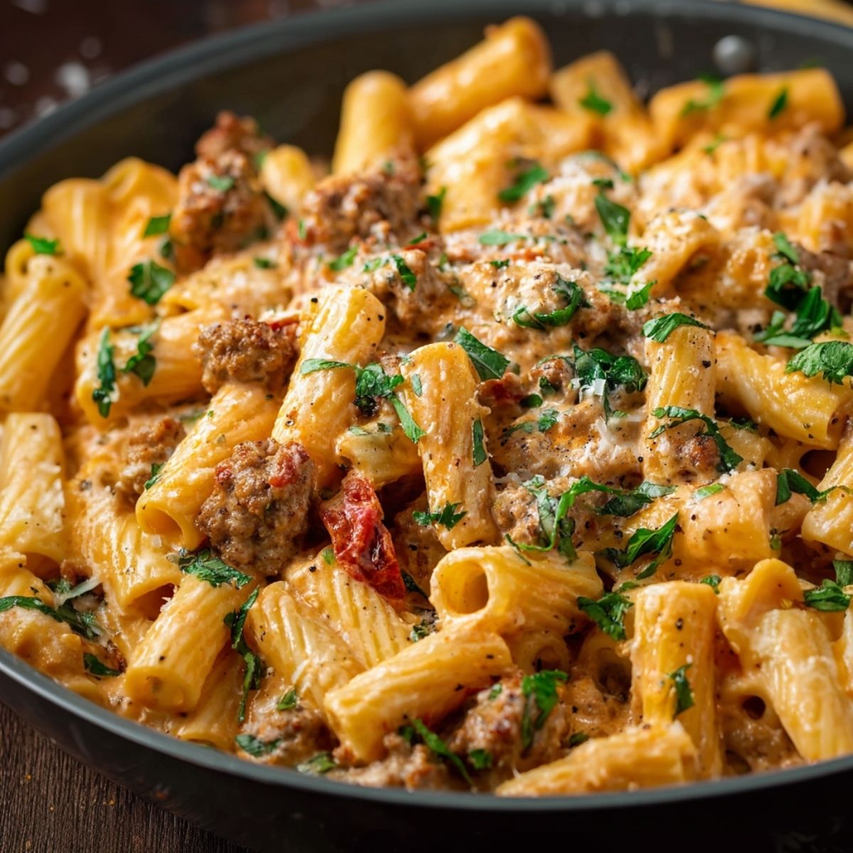 Creamy Italian Sausage Rigatoni Recipe