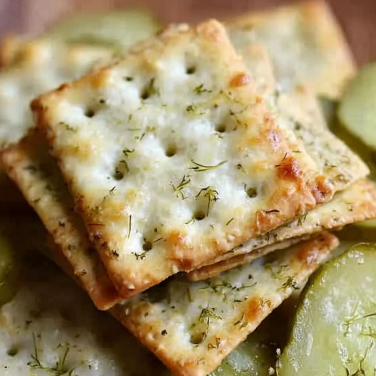 Tangy Dill Pickle Saltines: Addictively Crispy Snack Bites
