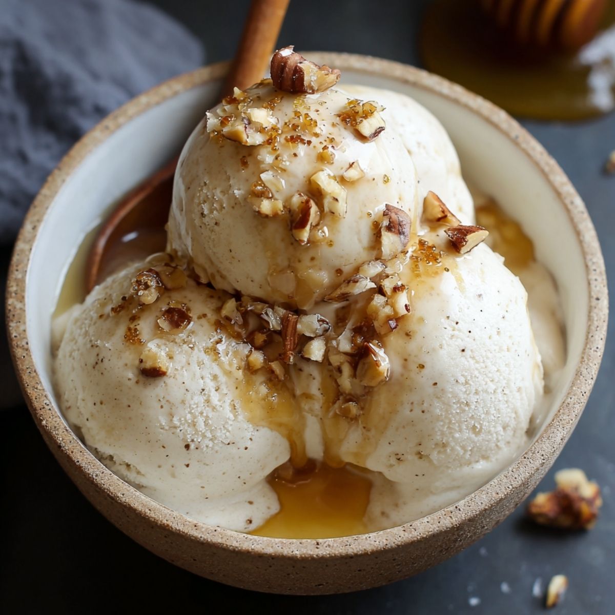 Creamy Nutmeg & Honey Ice Cream Recipe