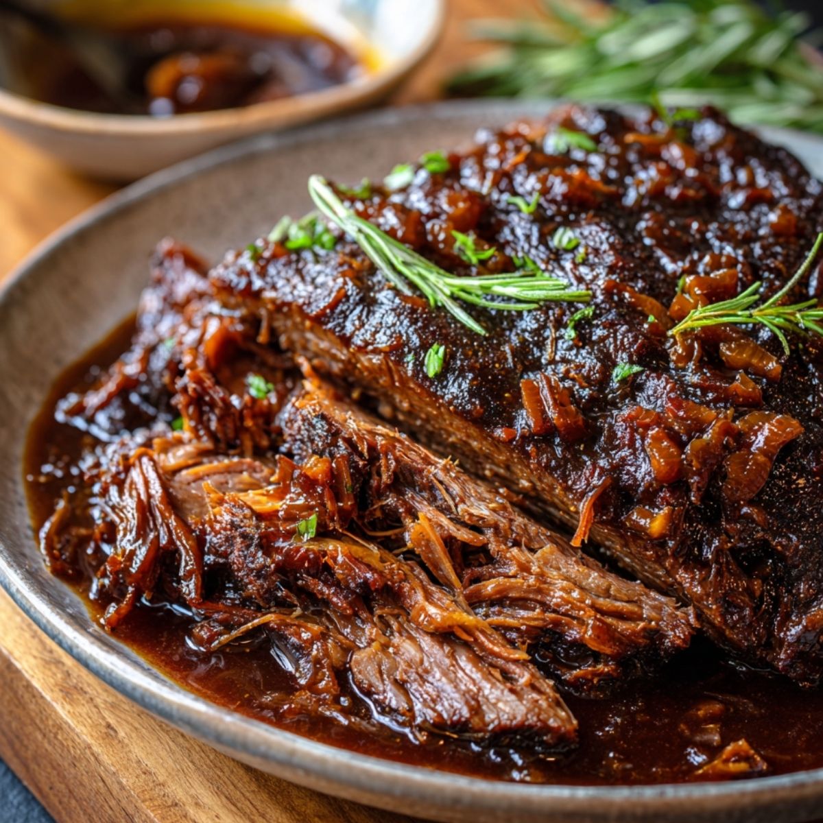 Caramelized Pulled Beef Brisket