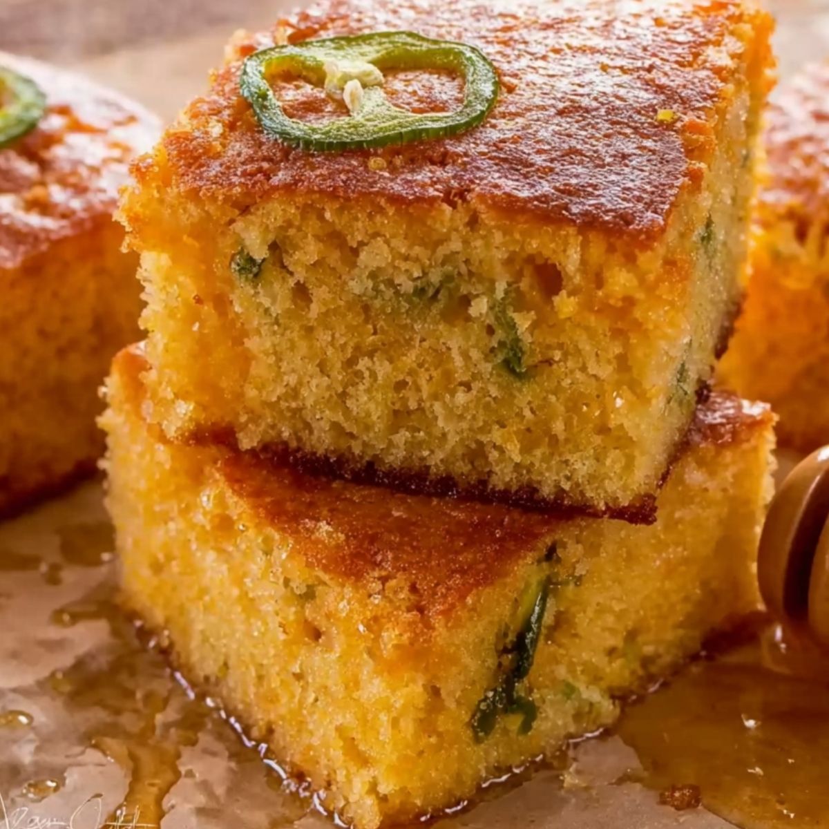 Irresistibly Cheesy Jalapeño Cornbread with a Kick