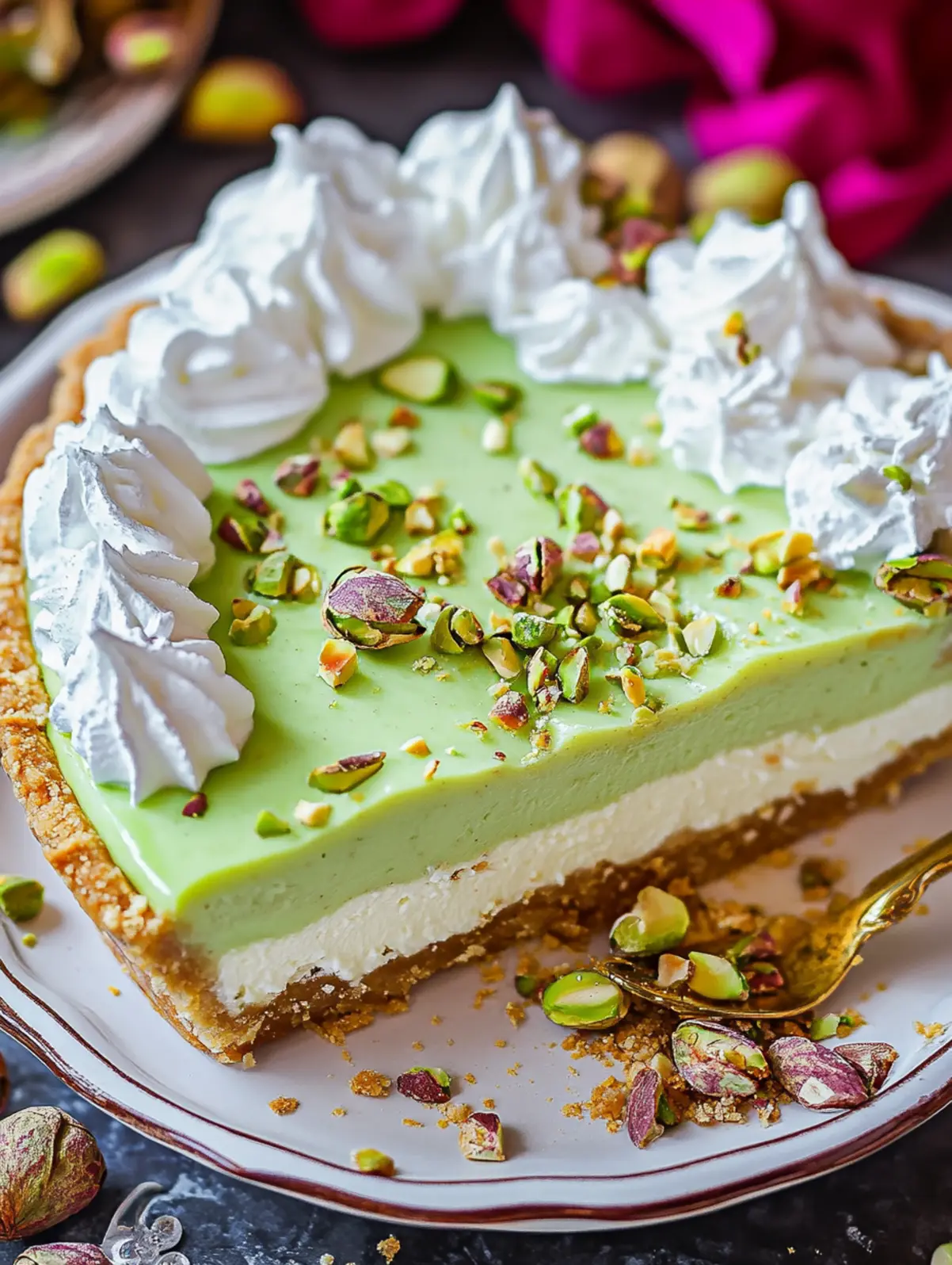 No-Bake Pistachio Cream Pie That Melts in Your Mouth