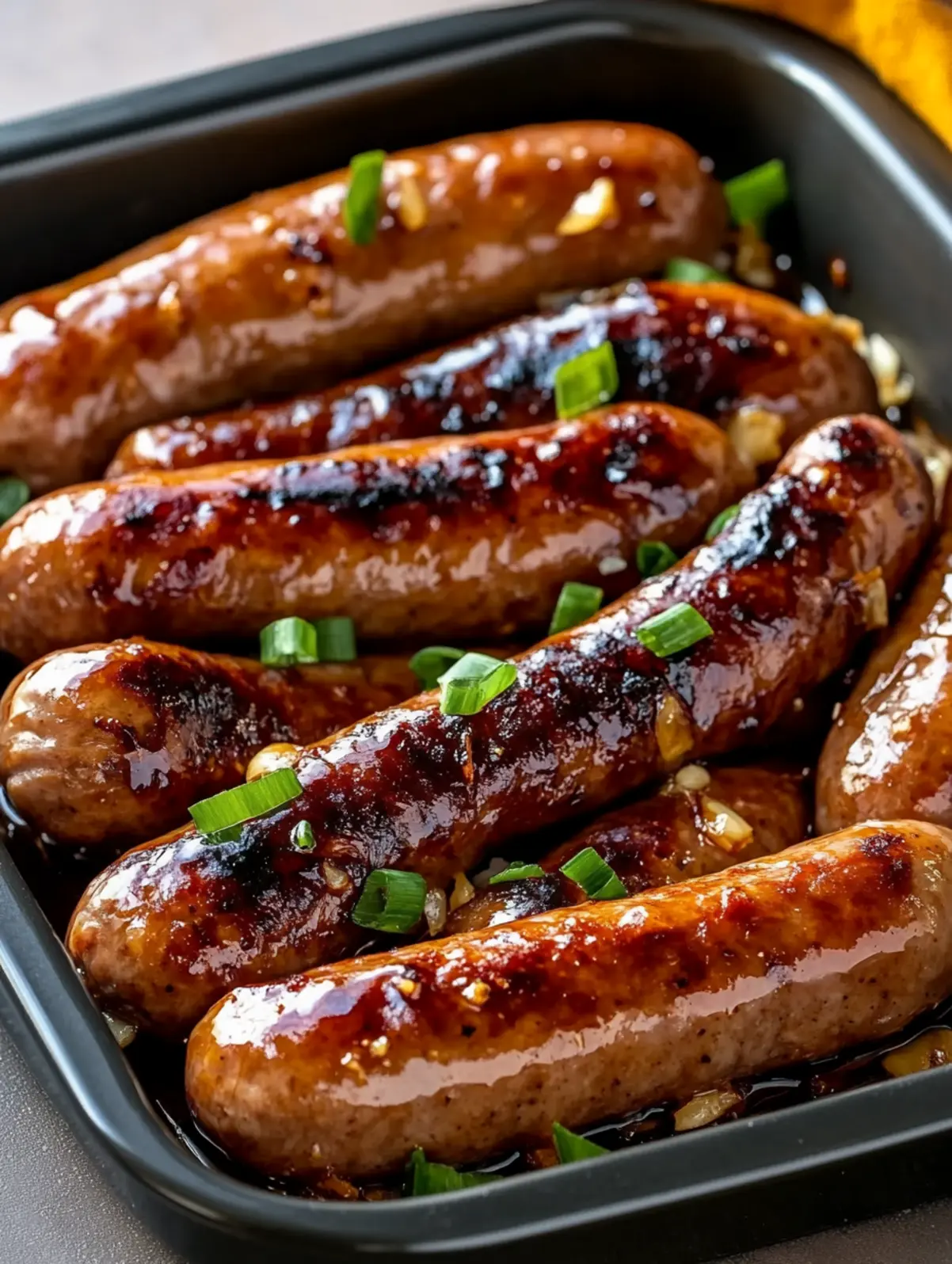 Irresistible Honey Garlic Glazed Baked Sausages