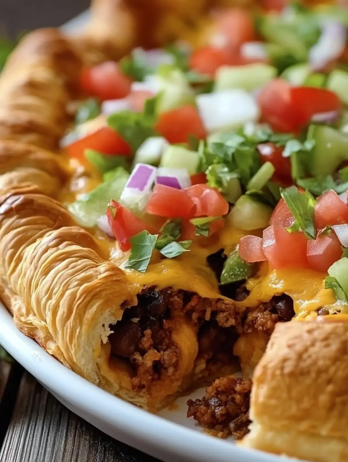 Mouthwatering Crescent Roll Taco Bake for Weeknight Magic - KitchenMomy