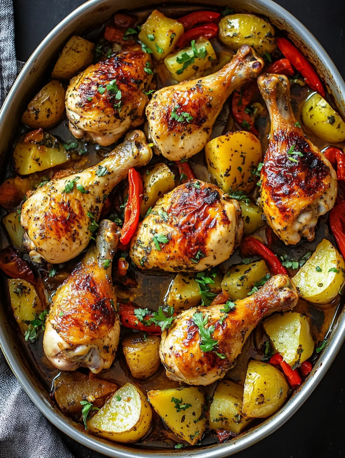 Simple Roasted Chicken & Veggie Sheet Pan Dinner