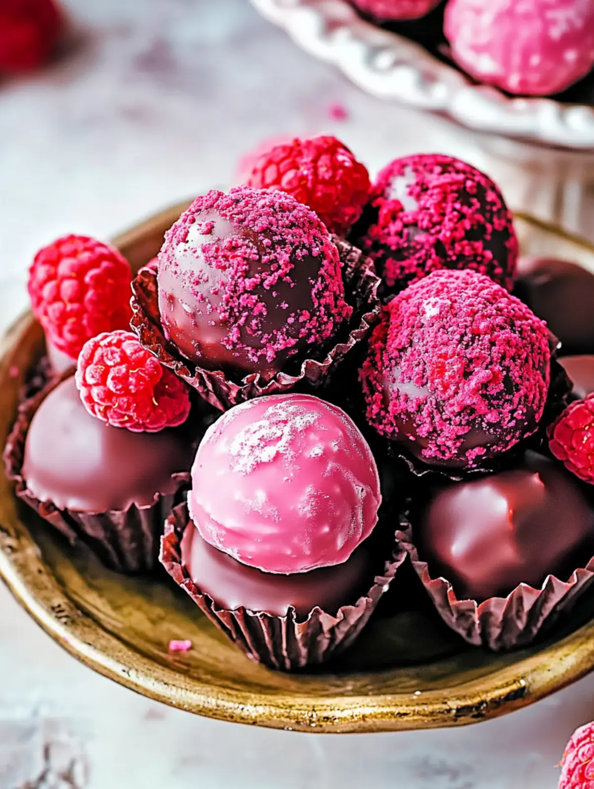 Decadent Raspberry Truffles: Luscious Chocolate Bites