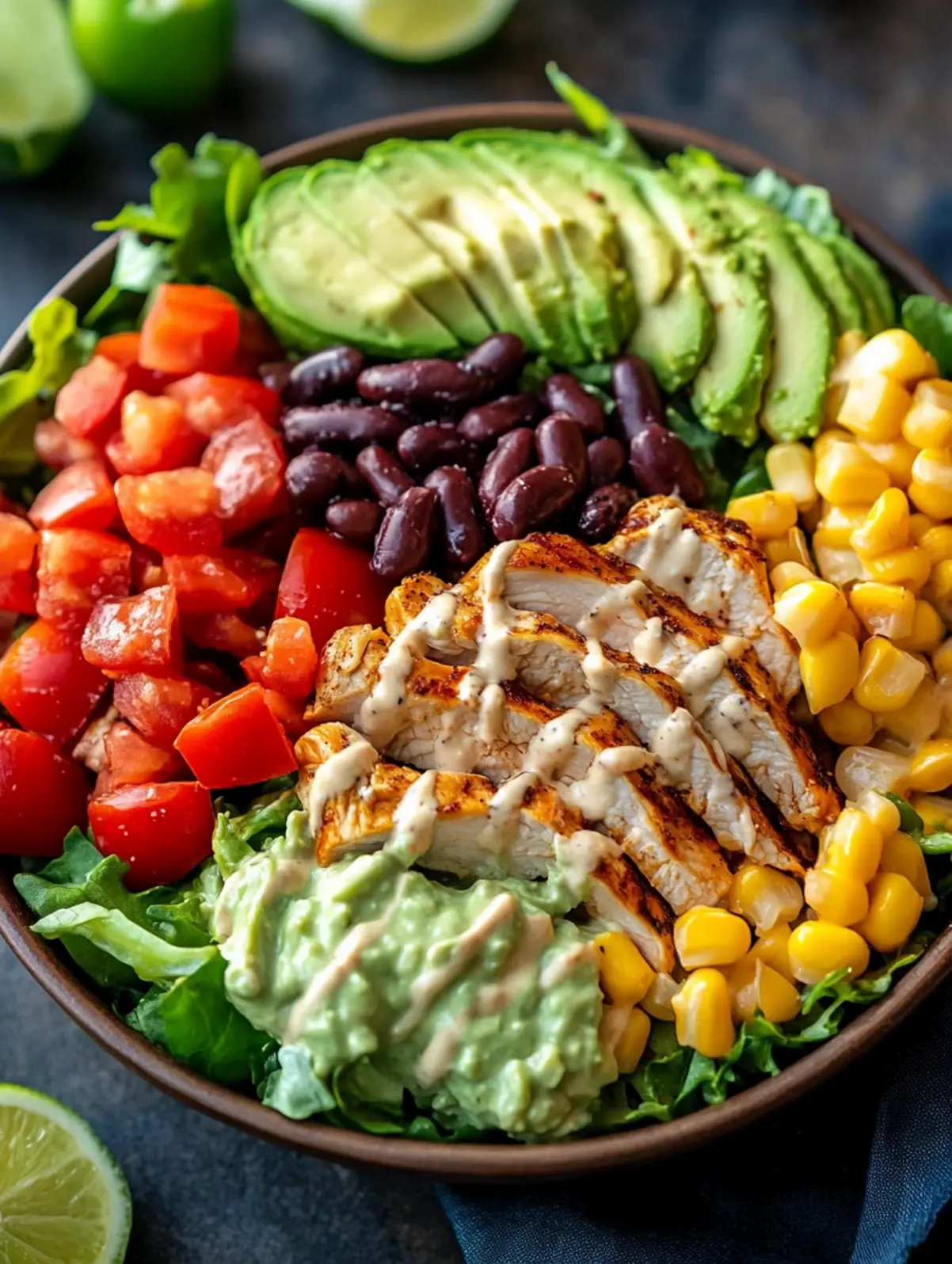 Irresistible Zesty Southwest Chicken Salad With Avocado Crema