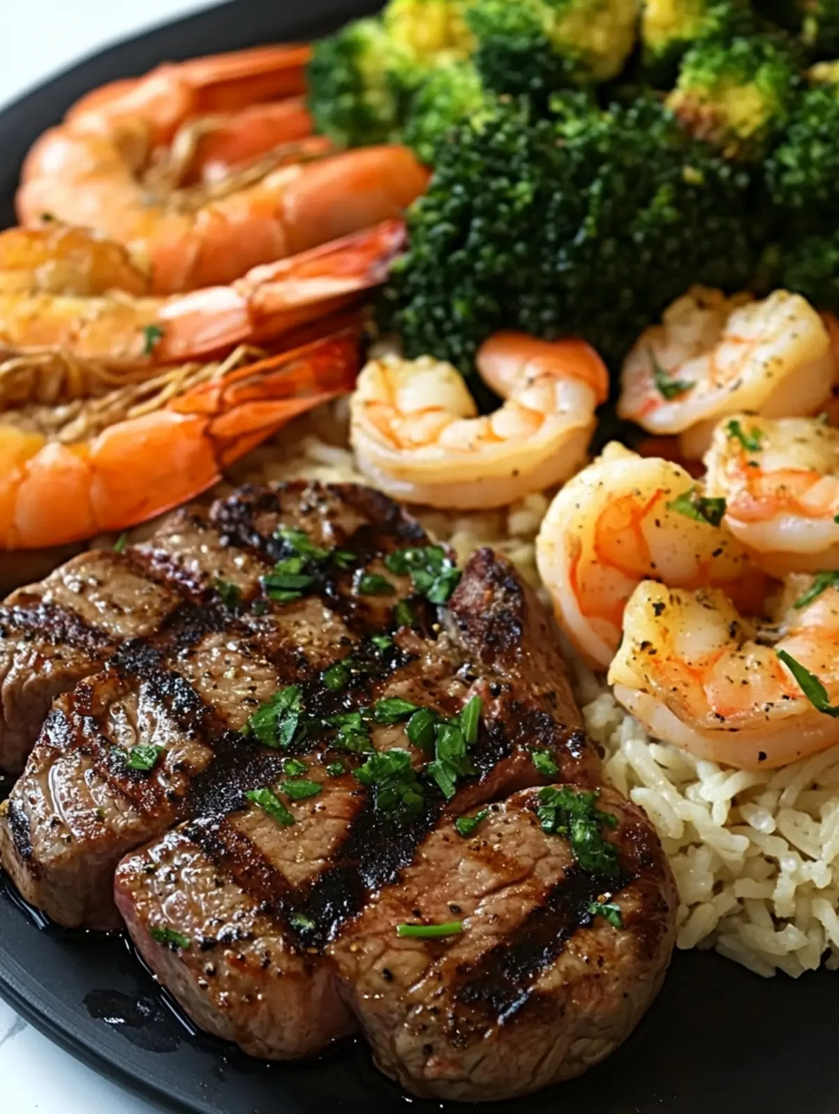 Perfect Surf & Turf: Juicy Grilled Steak & Shrimp
