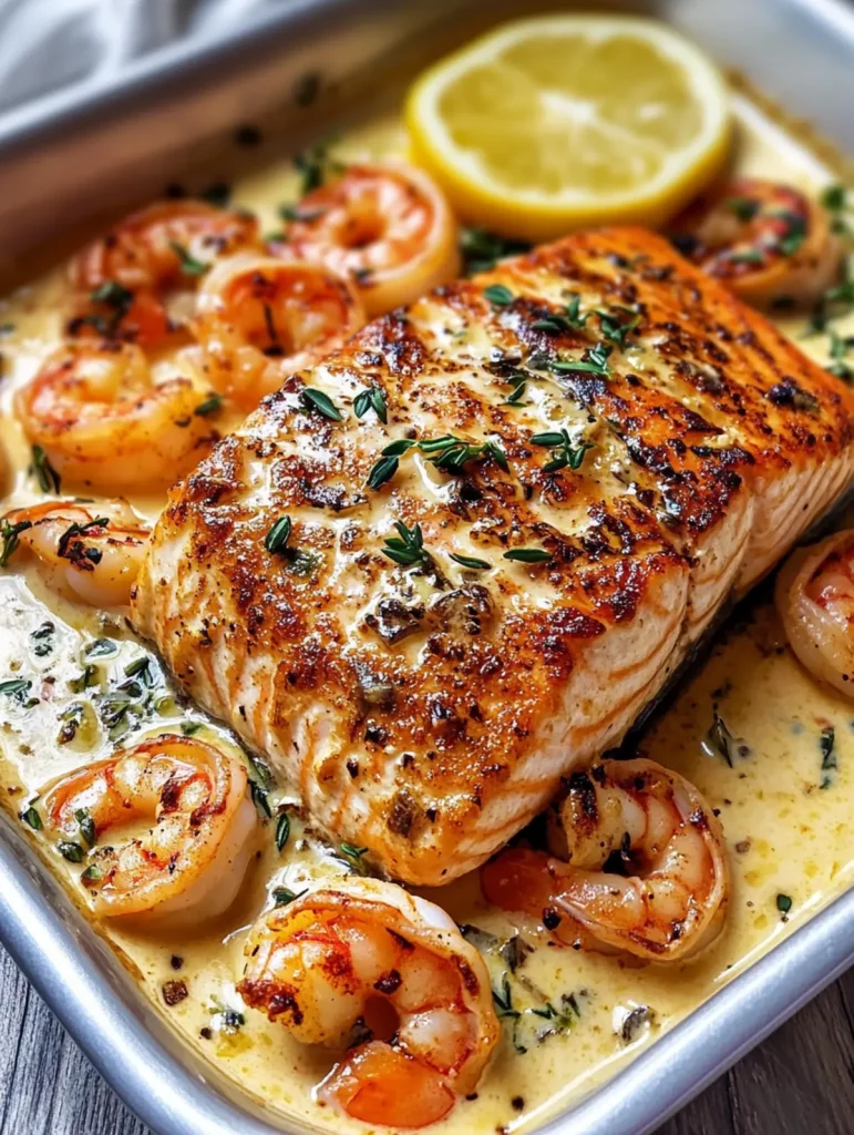 The Ultimate Garlic Butter Shrimp & Salmon Seafood Feast